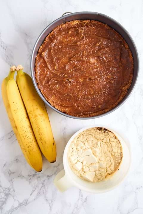 Banoffee Protein Mousse Pie - For The Pleasure Of Eating