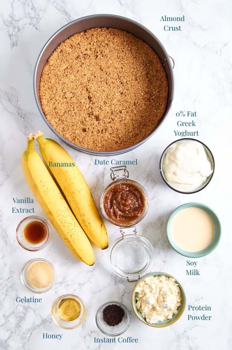 Banoffee Protein Mousse Pie - For The Pleasure Of Eating