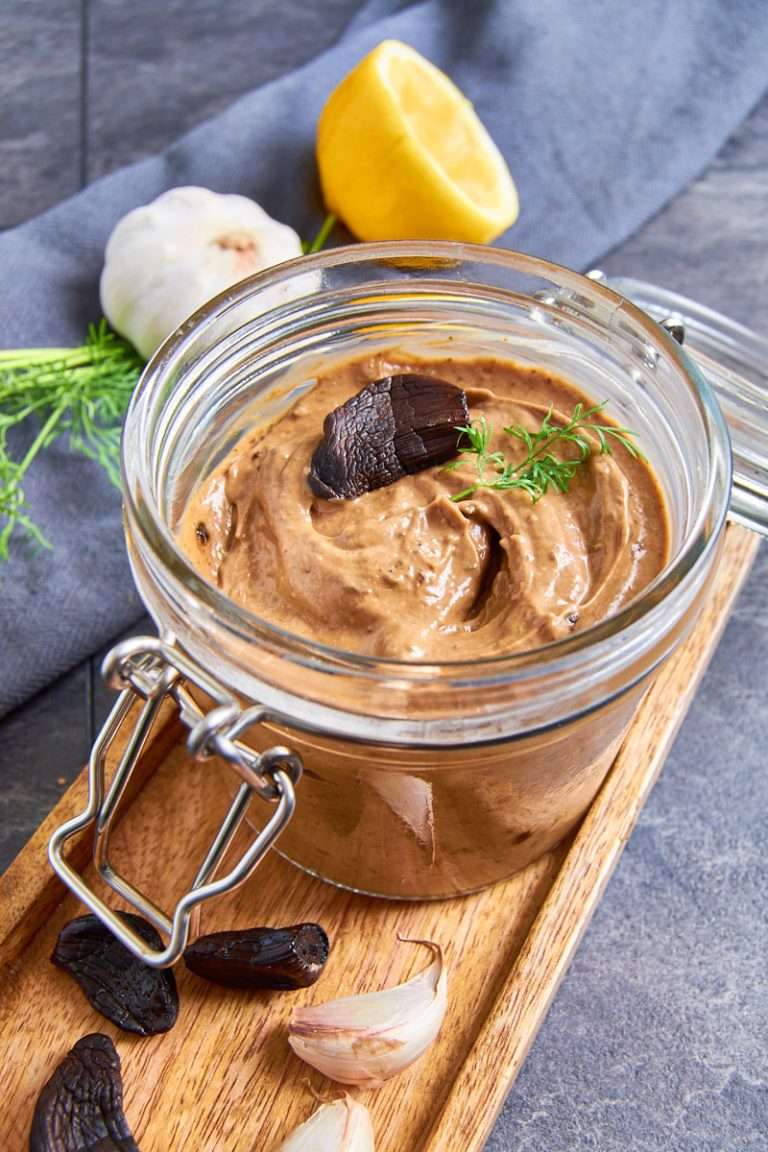 Black Garlic Cashew Ranch Dressing - For The Pleasure Of Eating