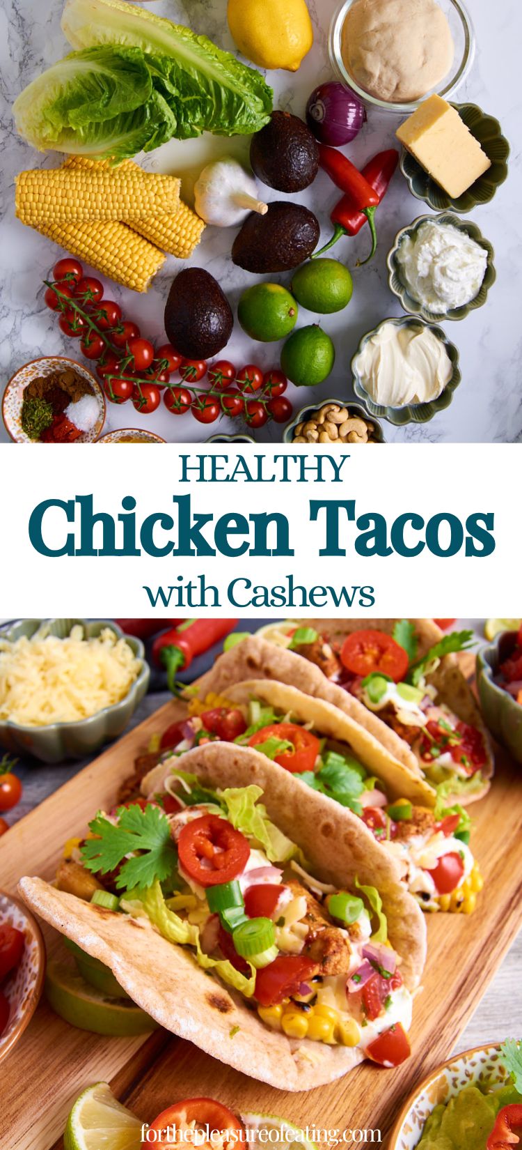 Healthy Chicken Tacos - For The Pleasure Of Eating