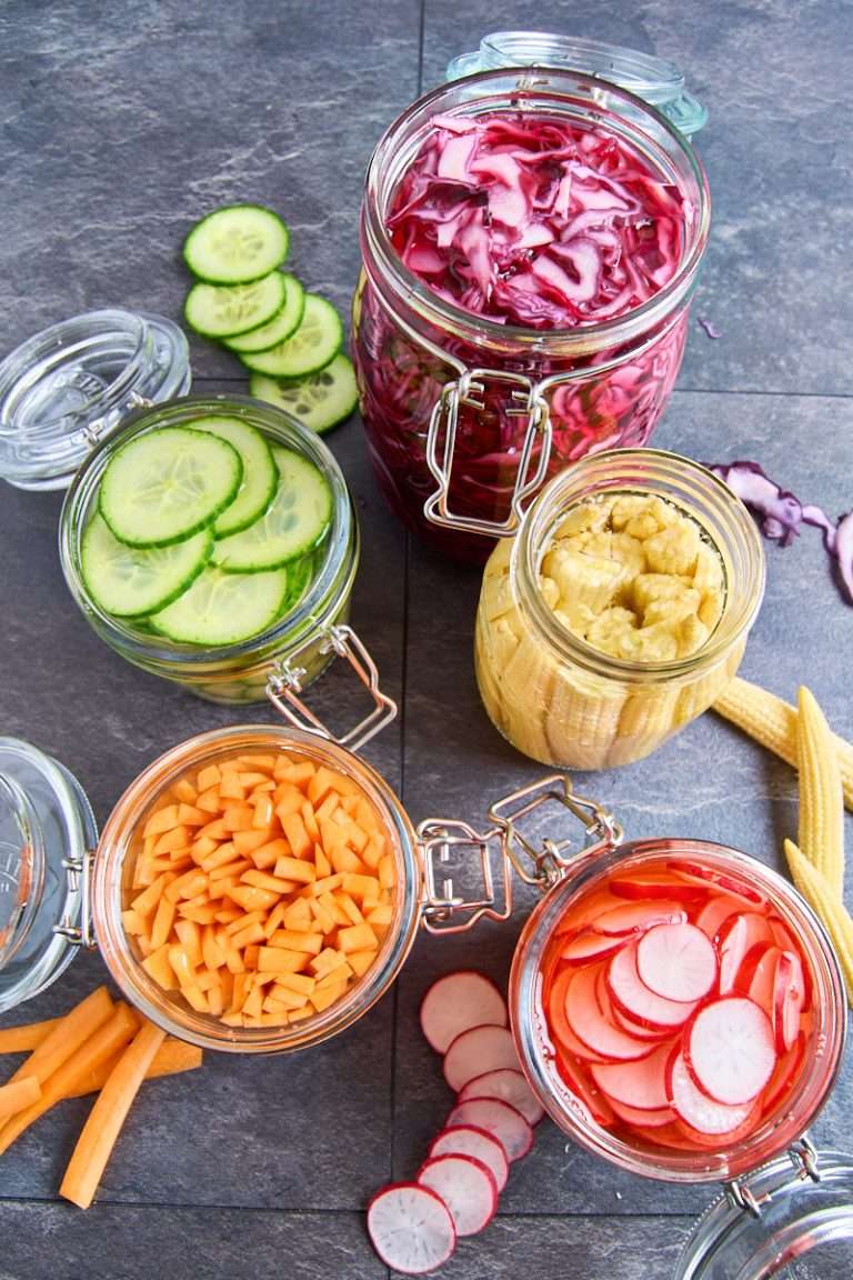 Quick Pickled Vegetables - For The Pleasure Of Eating