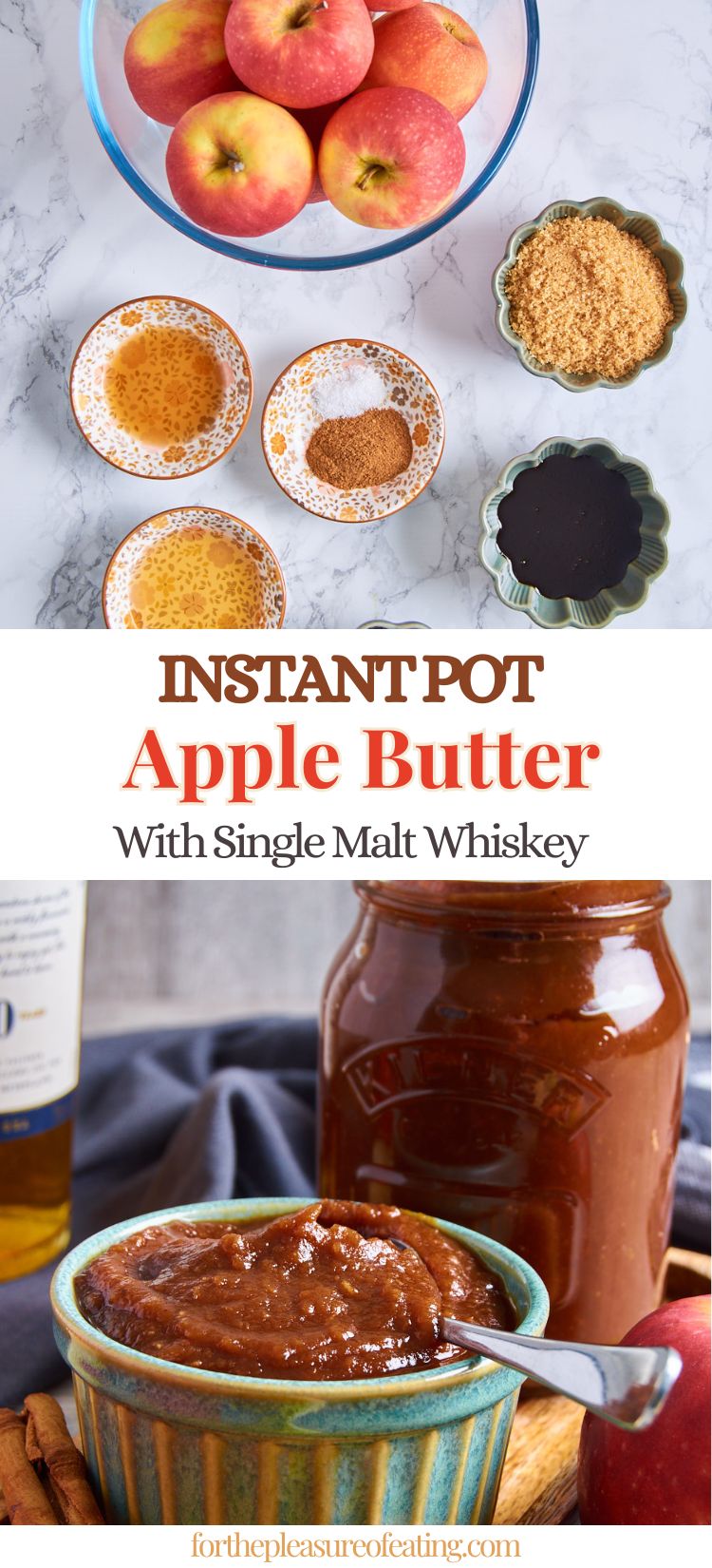 Pressure Cooker Apple Butter with Malt - For The Pleasure Of Eating