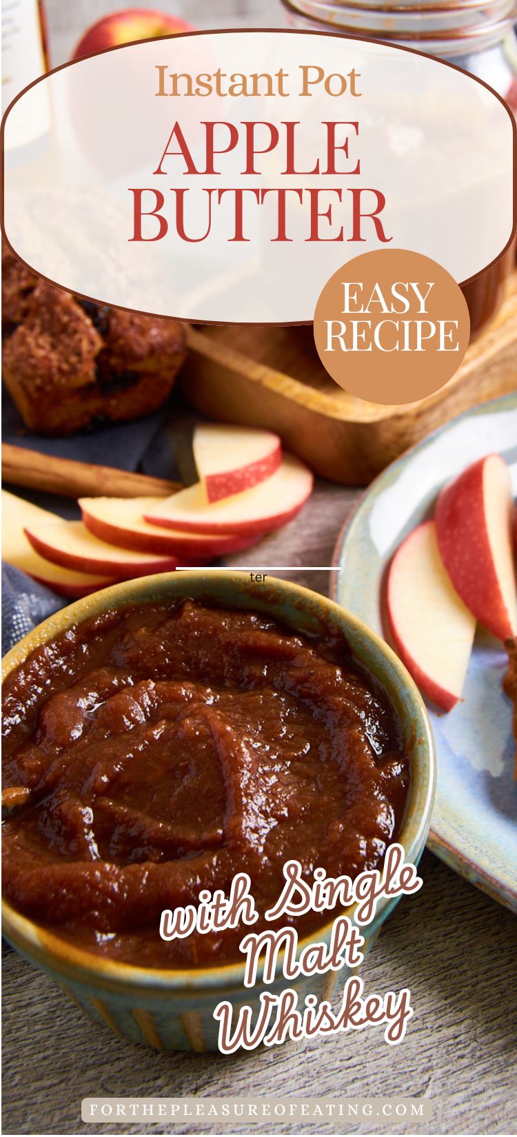 Pressure Cooker Apple Butter with Malt - For The Pleasure Of Eating
