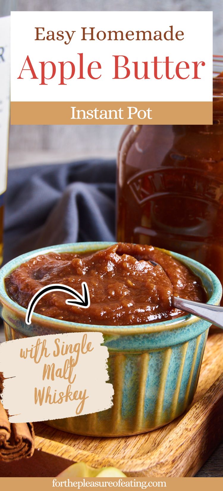 Pressure Cooker Apple Butter with Malt - For The Pleasure Of Eating