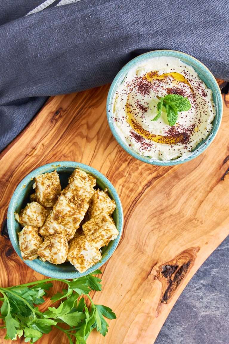 Roasted Garlic Lemon Labneh - For The Pleasure Of Eating