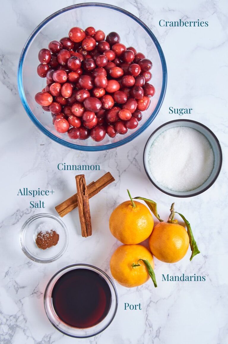 Cranberry Sauce with Port and Clementines - For The Pleasure Of Eating