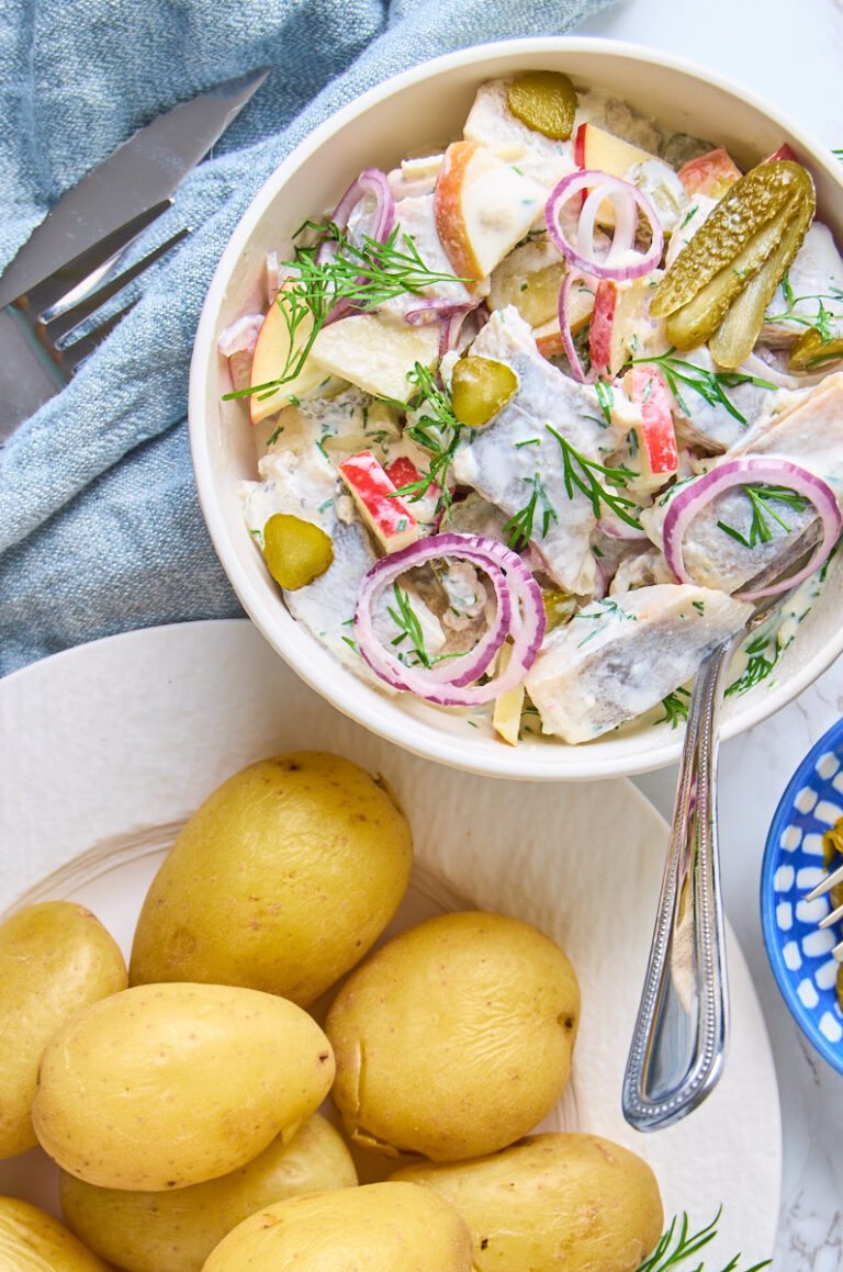 Cream Herring with Dill Pickles - For The Pleasure Of Eating