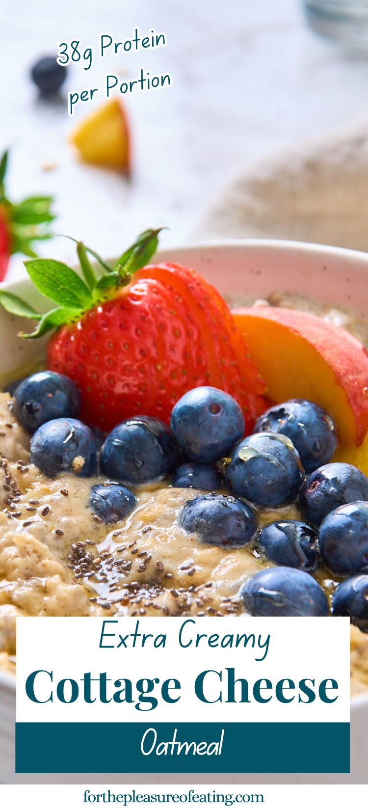 High Protein Cottage Cheese Oatmeal - For The Pleasure Of Eating